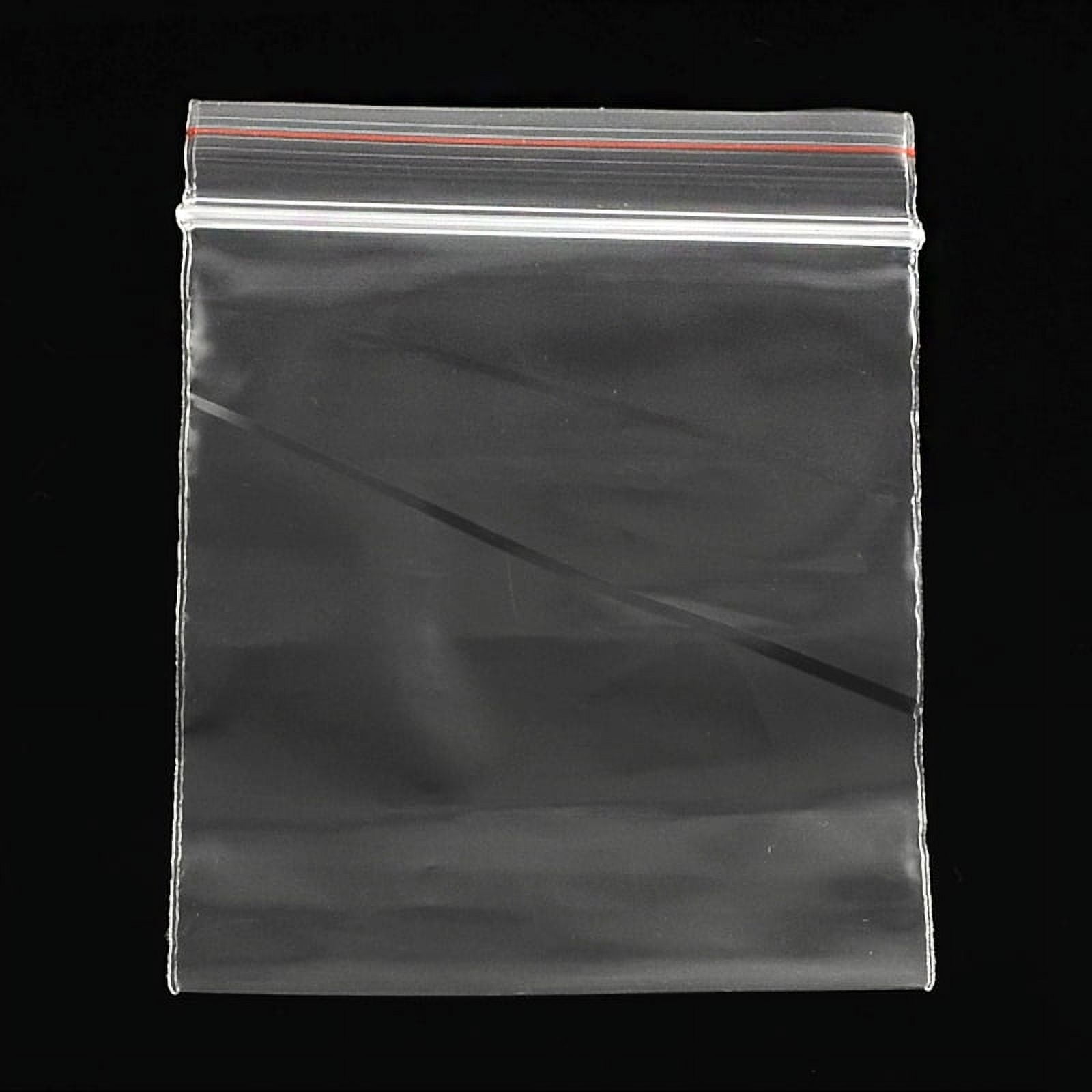 100pc Plastic Zip Lock Bags Resealable Packaging Bags Top Seal Self ...