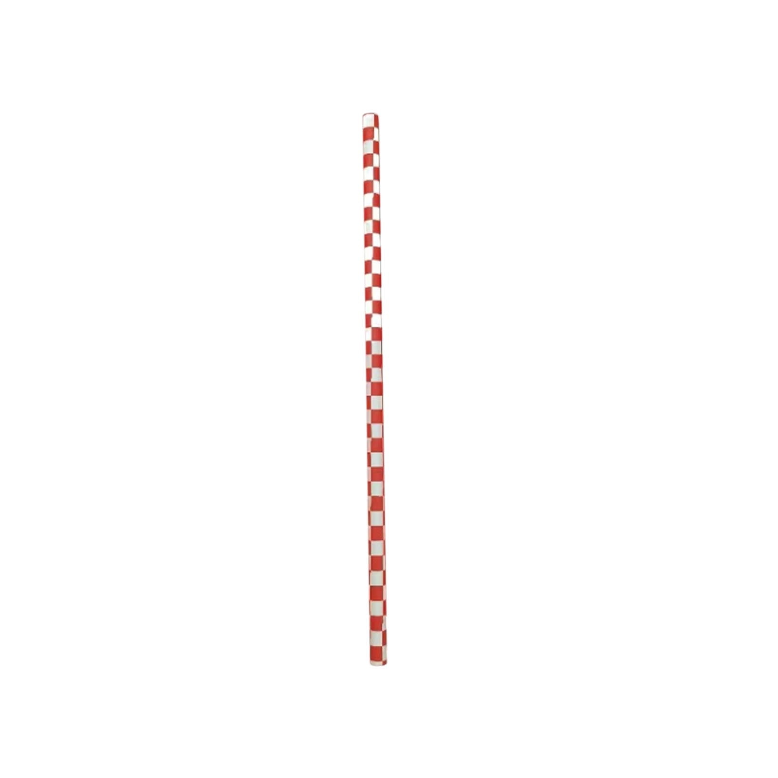 100pc Red Disposables Paper Straw Degradables Kraft Paper Straight ...