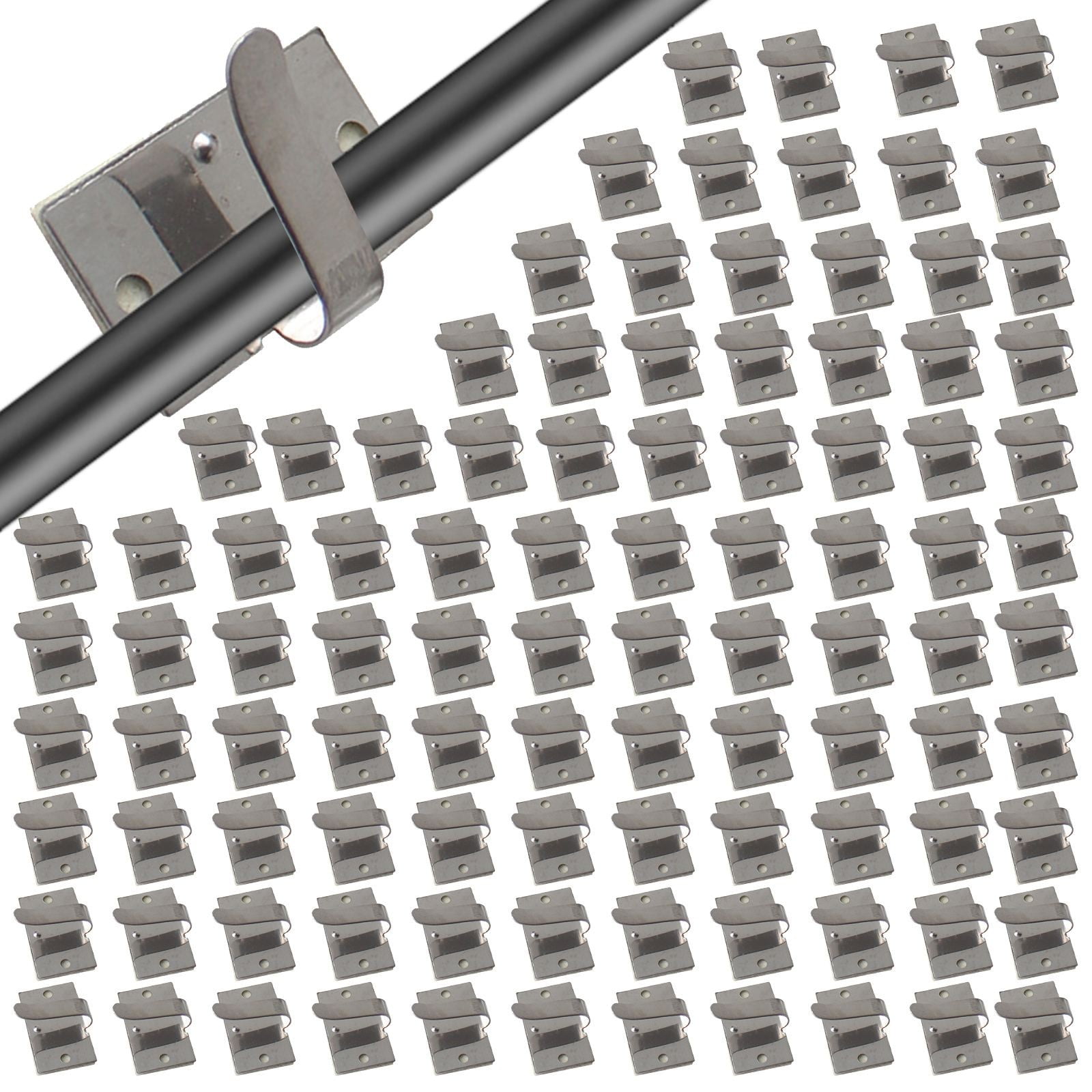 100pc Self-Adhesive Wire Clips For Outdoor String Lights Hooks Cable ...