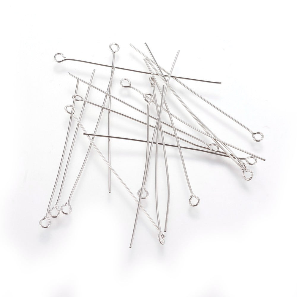 Tarnish Resistant Stainless Steel Eye Pin Metal Jewelry Fittings 50x0 ...
