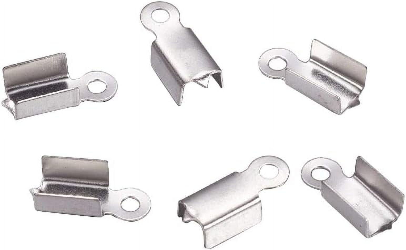 100pc Tarnish Resistant 304 Stainless Steel Folding Crimp Ends Fold ...