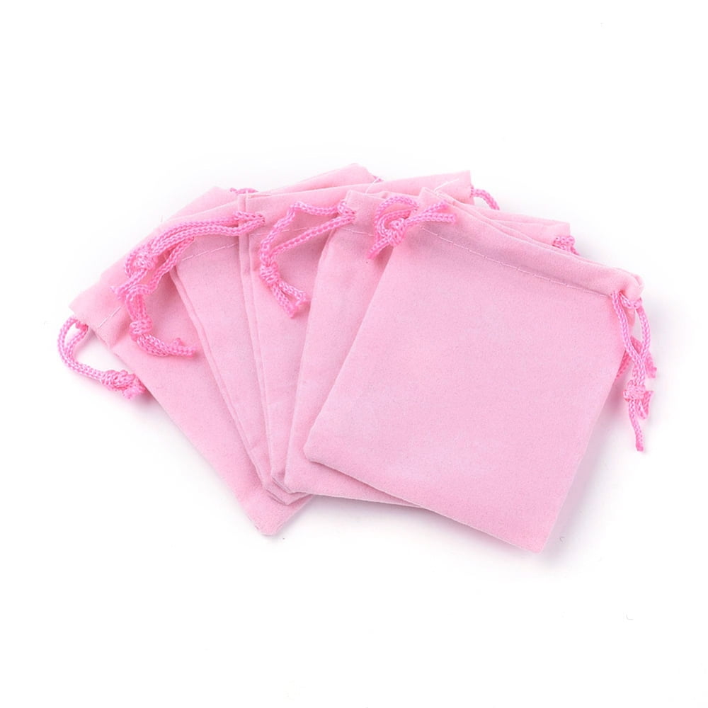 100pc Velvet Cloth Drawstring Bags Jewelry Bags Christmas Party Wedding ...