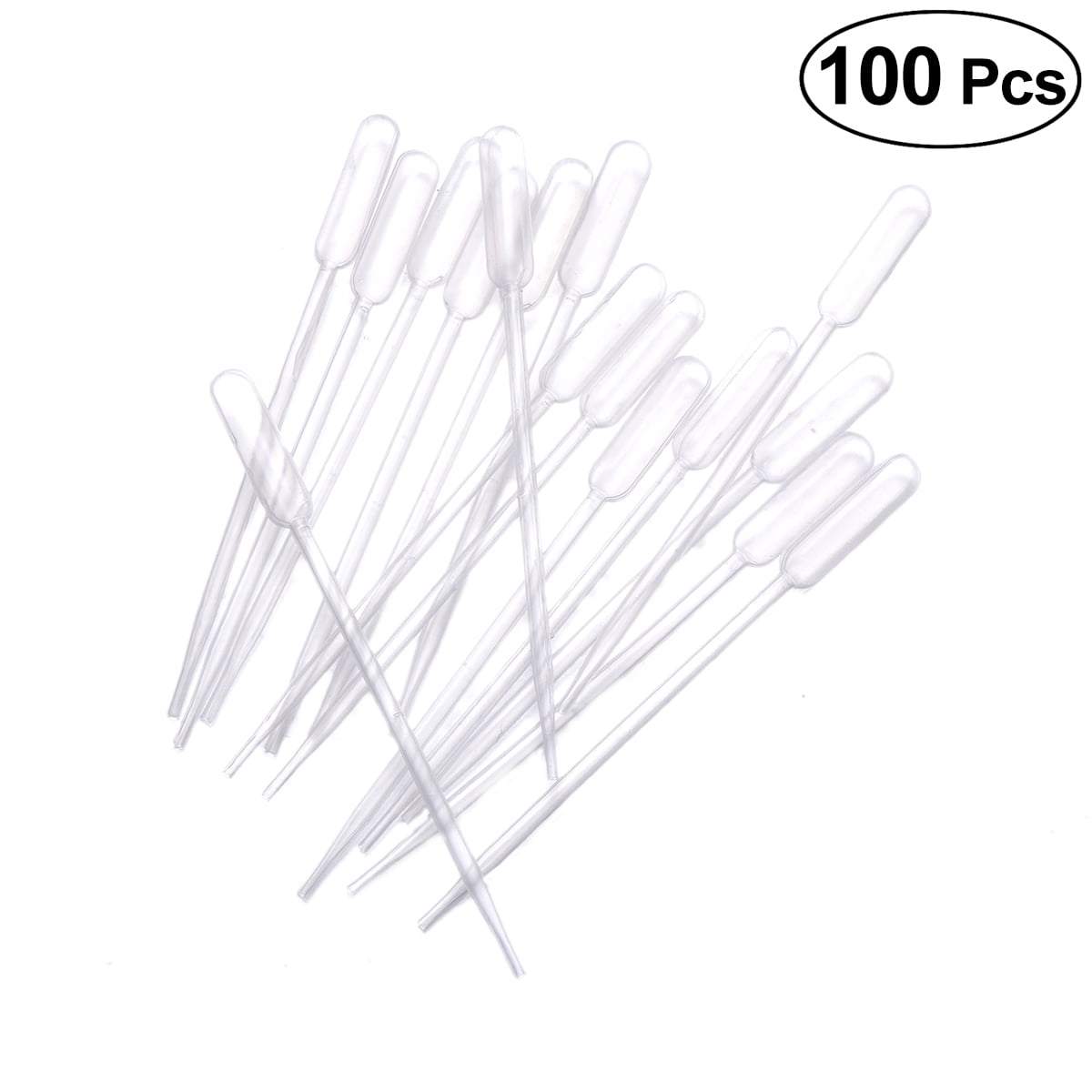 100pcs 0.5ml Disposable Plastic Transfer Pipette Graduated Droppers ...