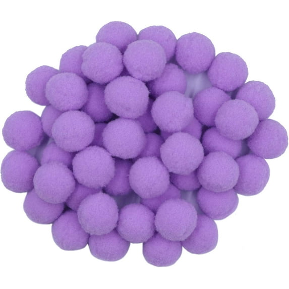 100pcs 1 inch Craft Pom Poms Balls for Hobby Supplies and DIY Creative ...
