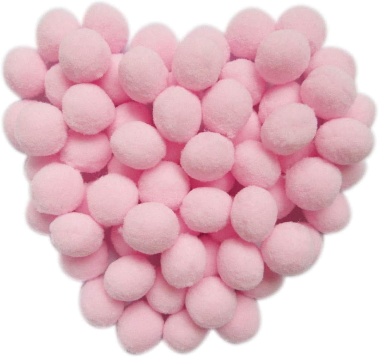 100pcs 1 inch Craft Pom Poms Balls for Hobby Supplies and DIY Creative ...