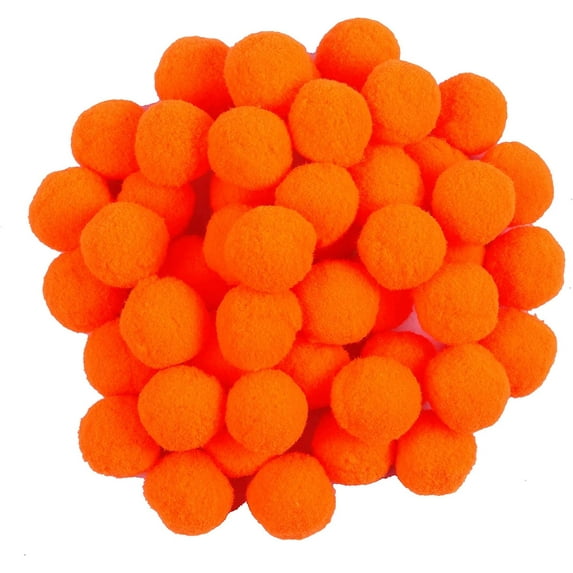 100pcs 1 inch Craft Pom Poms Balls for Hobby Supplies and DIY Creative ...