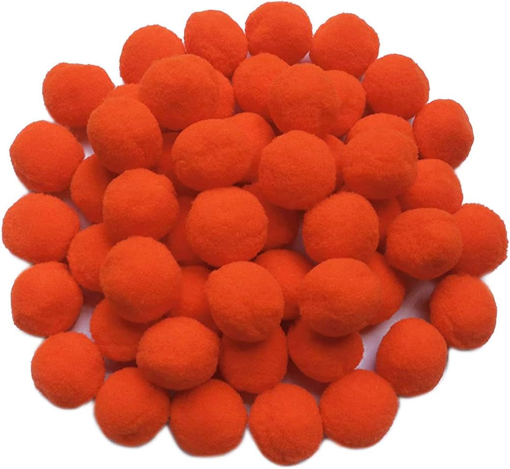 100pcs 1 inch Craft Pom Poms Balls for Hobby Supplies and DIY Creative ...