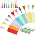 100pcs 10 Colors Kraft Paper Blank Cardstock Bookmarks 100pcs 10 Colors ...