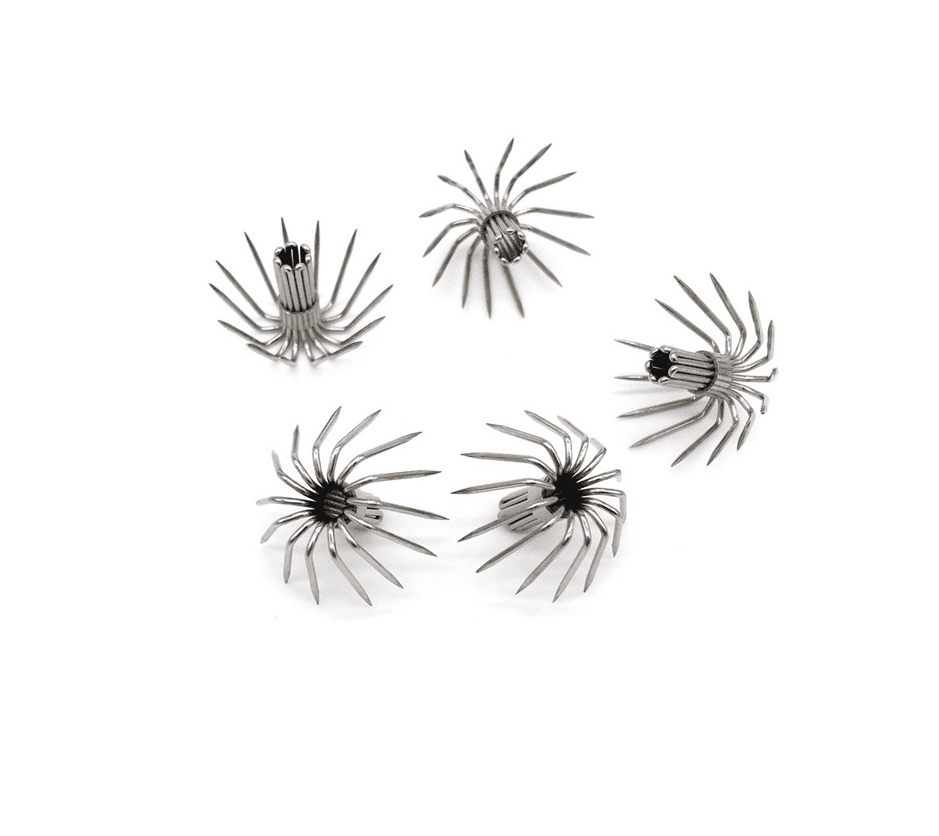 100pcs 12-14 Point Squid Hooks Spider Hook 16-22mm Squid Jig Fishing ...