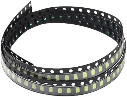 100pcs 1206 SMD White LED Diode Lights, 6000K-9000K, 270-320mcd, 120 ...