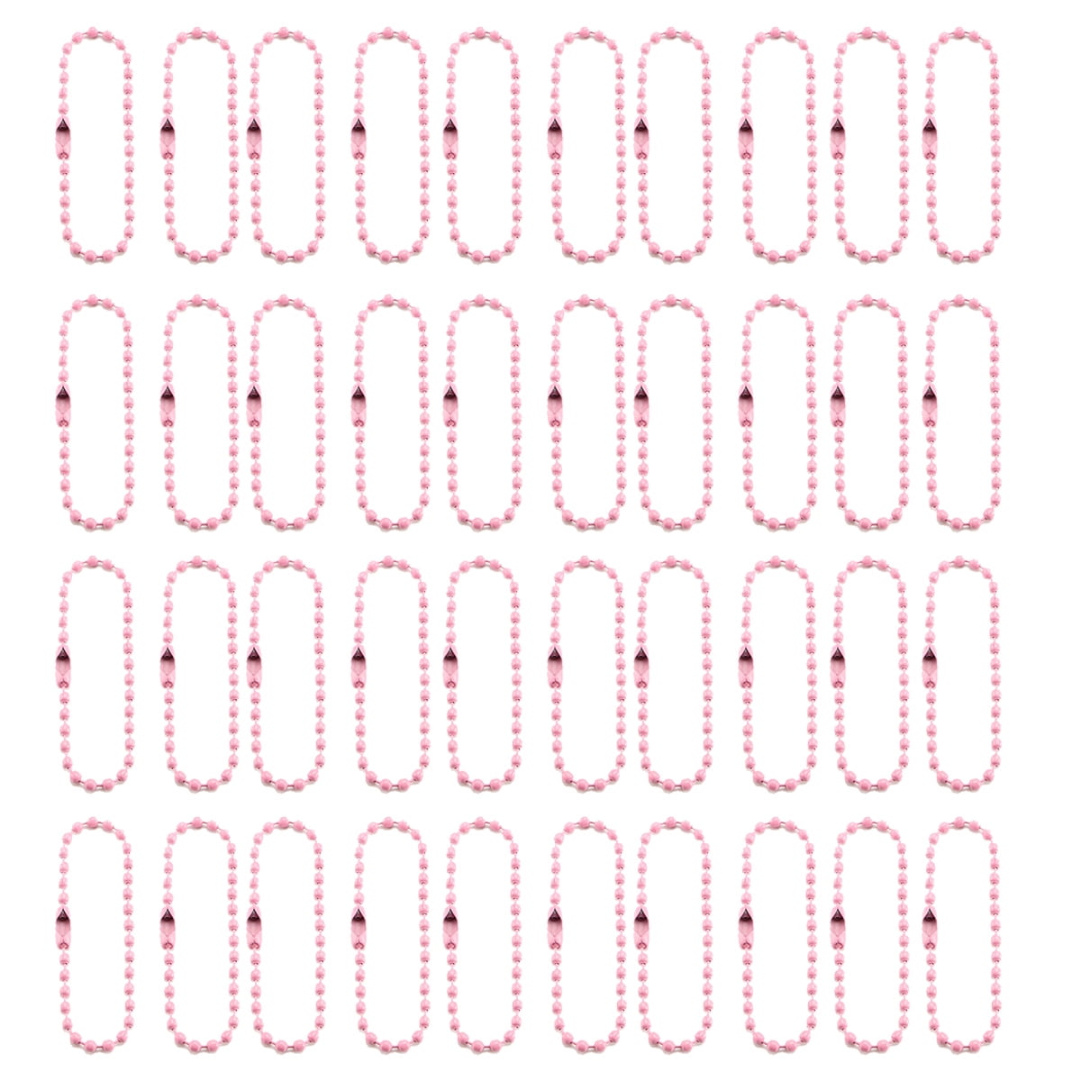 100pcs 12cm Bead Chains Connector Clasp, Ball Chain Keychain Tag Key ...
