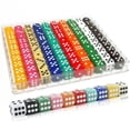 100pcs 16mm Colored Dice Set 6 Sided Opaque Dice 10 Colors for Board ...