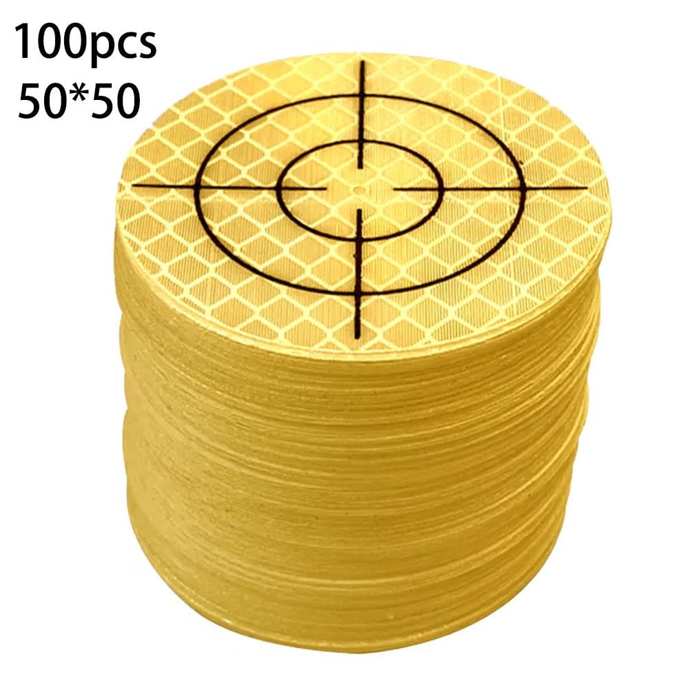 100pcs 20/30/40/50/60mmtotal Station Reflector Reflector Silver ...