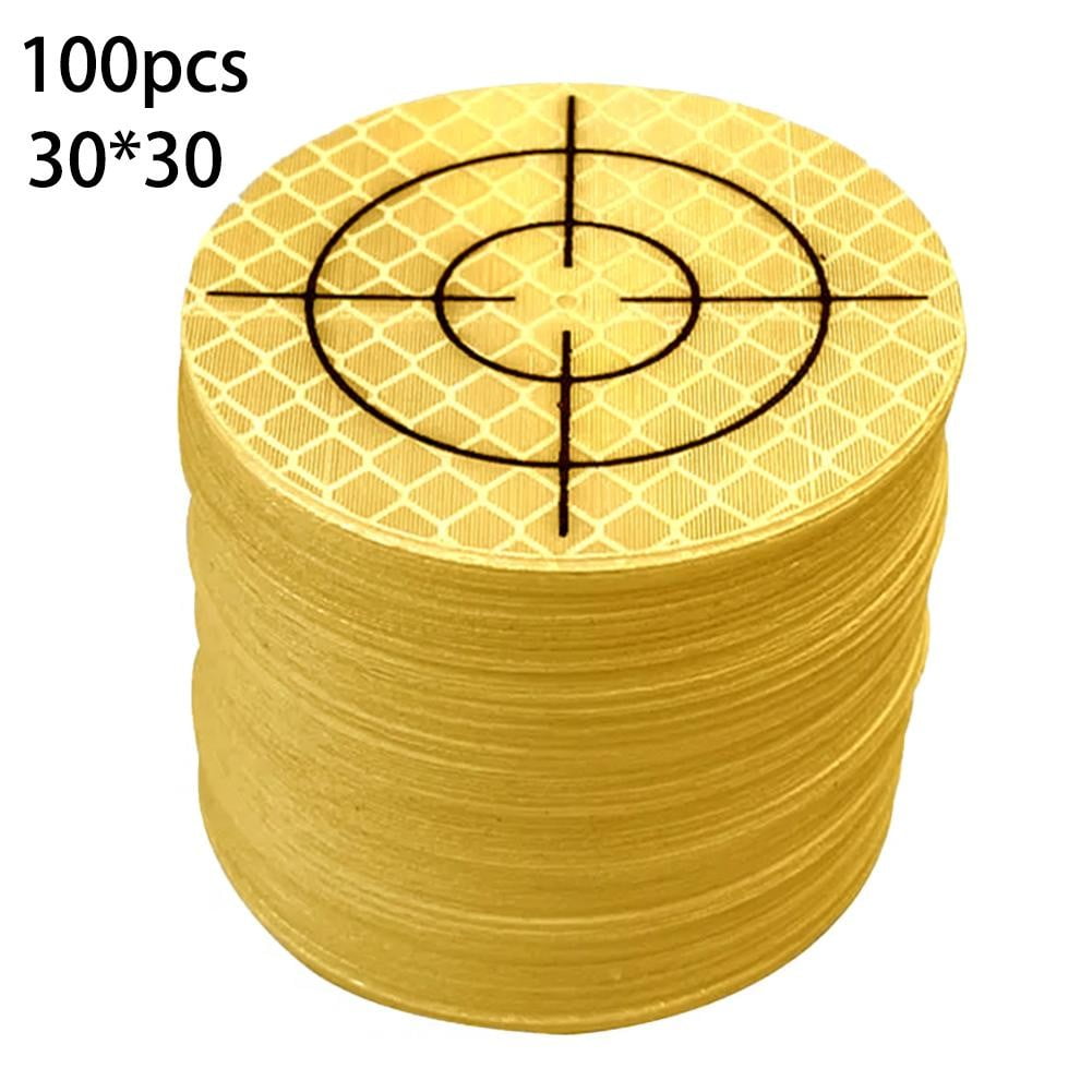 100pcs 20/30/40/50/60mmtotal Station Reflector Reflector Silver ...