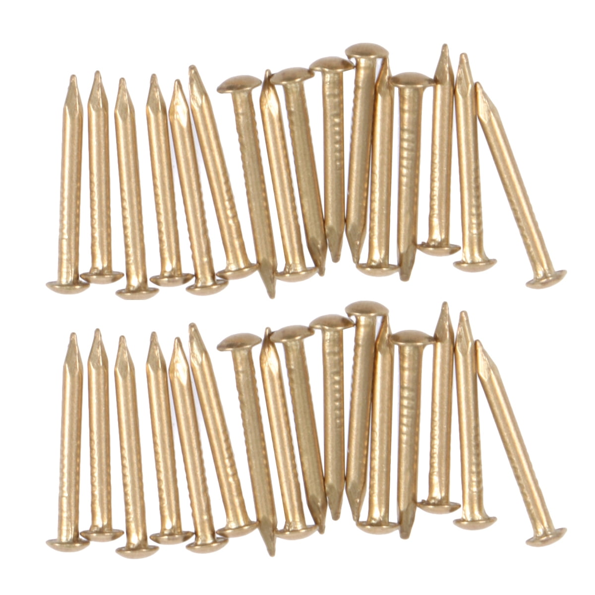 100pcs 20mm Brass Nail Round Head Nails for Furniture DIY Small Hinges ...