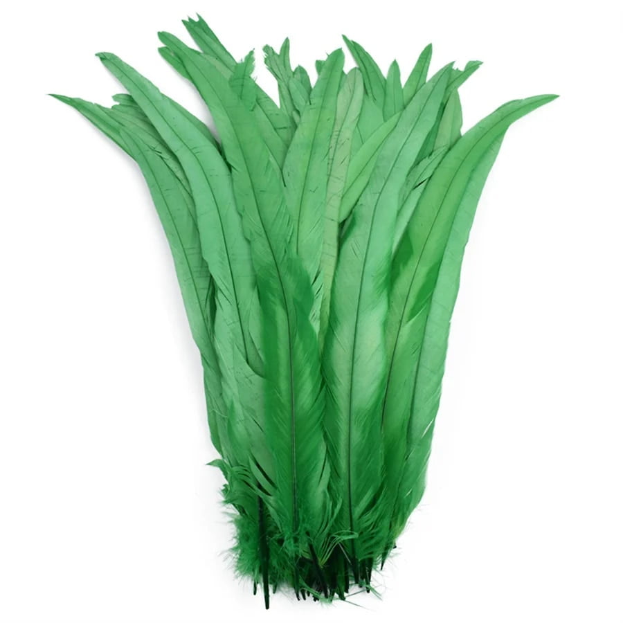 100pcs 25-40cm Wholesale Rooster Feathers Wedding Crafts DIY Natural ...