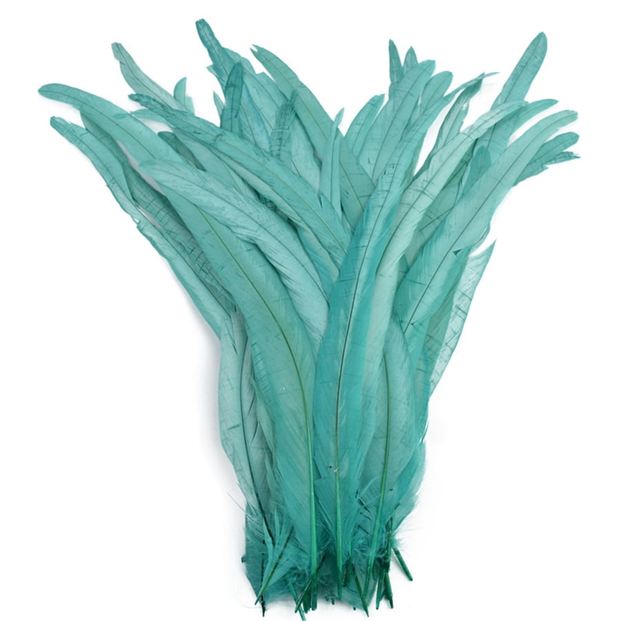 100pcs 25-40cm Wholesale Rooster Feathers Wedding Crafts DIY Natural ...