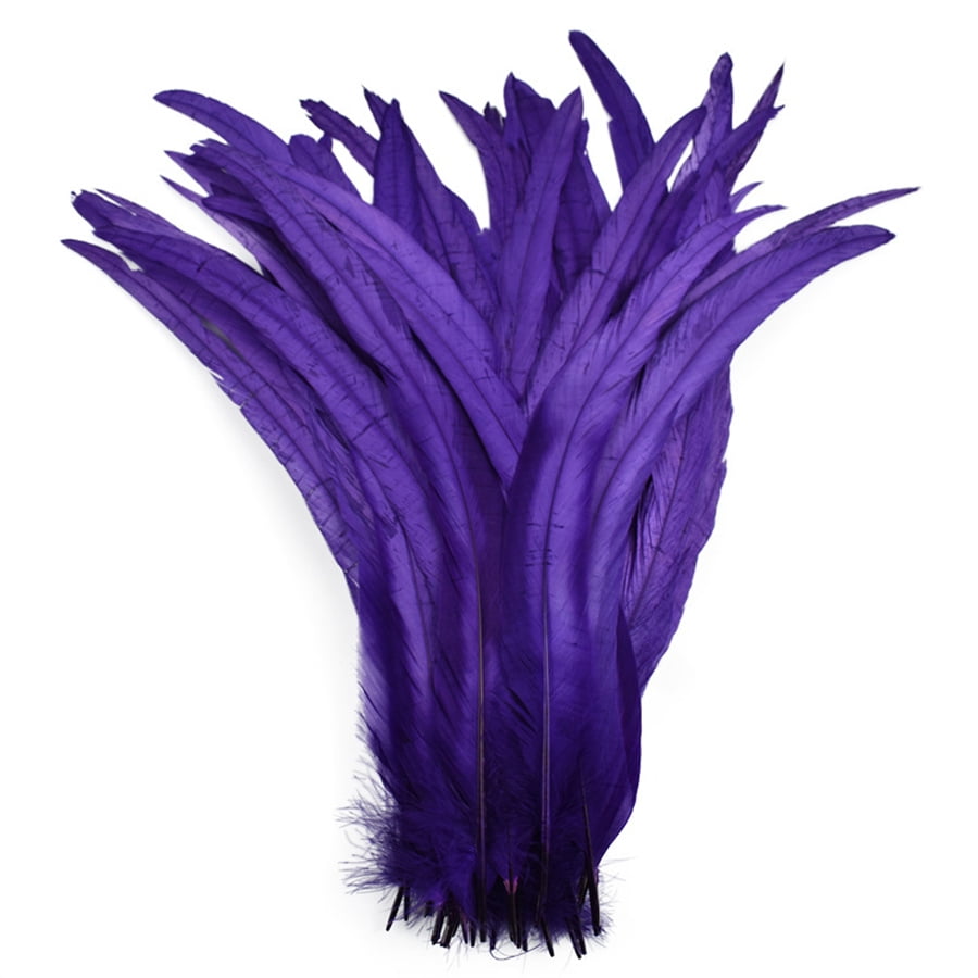 100pcs 25-40cm Wholesale Rooster Feathers Wedding Crafts DIY Natural ...