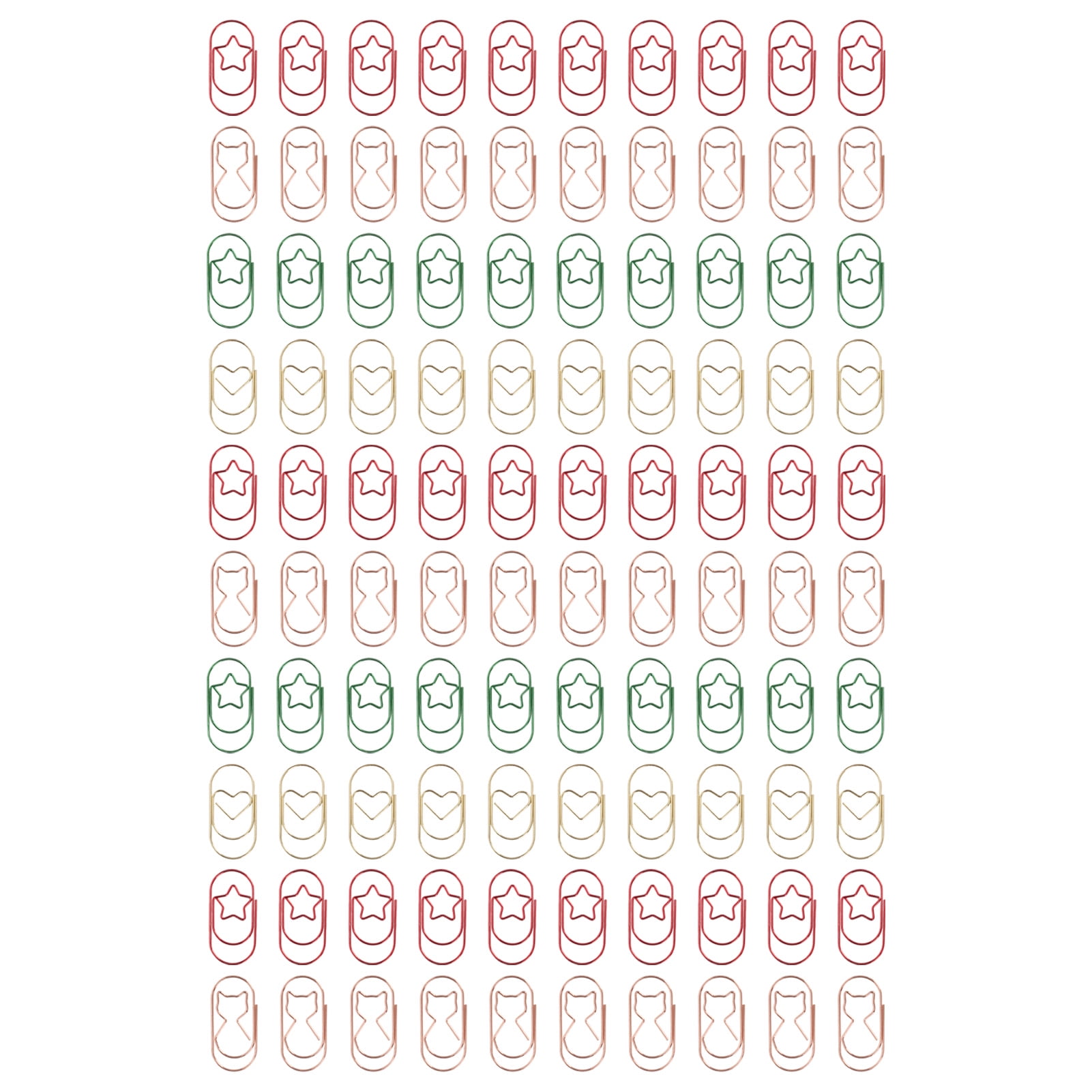 100pcs 2in Large Colorful Paper Clips, Rust-Resistant, Slip-Proof, Cute ...