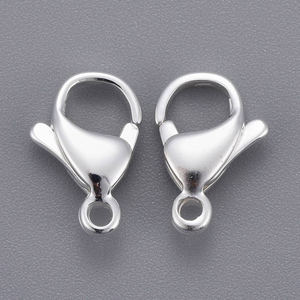 100pcs 304 Stainless Steel Lobster Claw Clasps Parrot Trigger Clasps ...