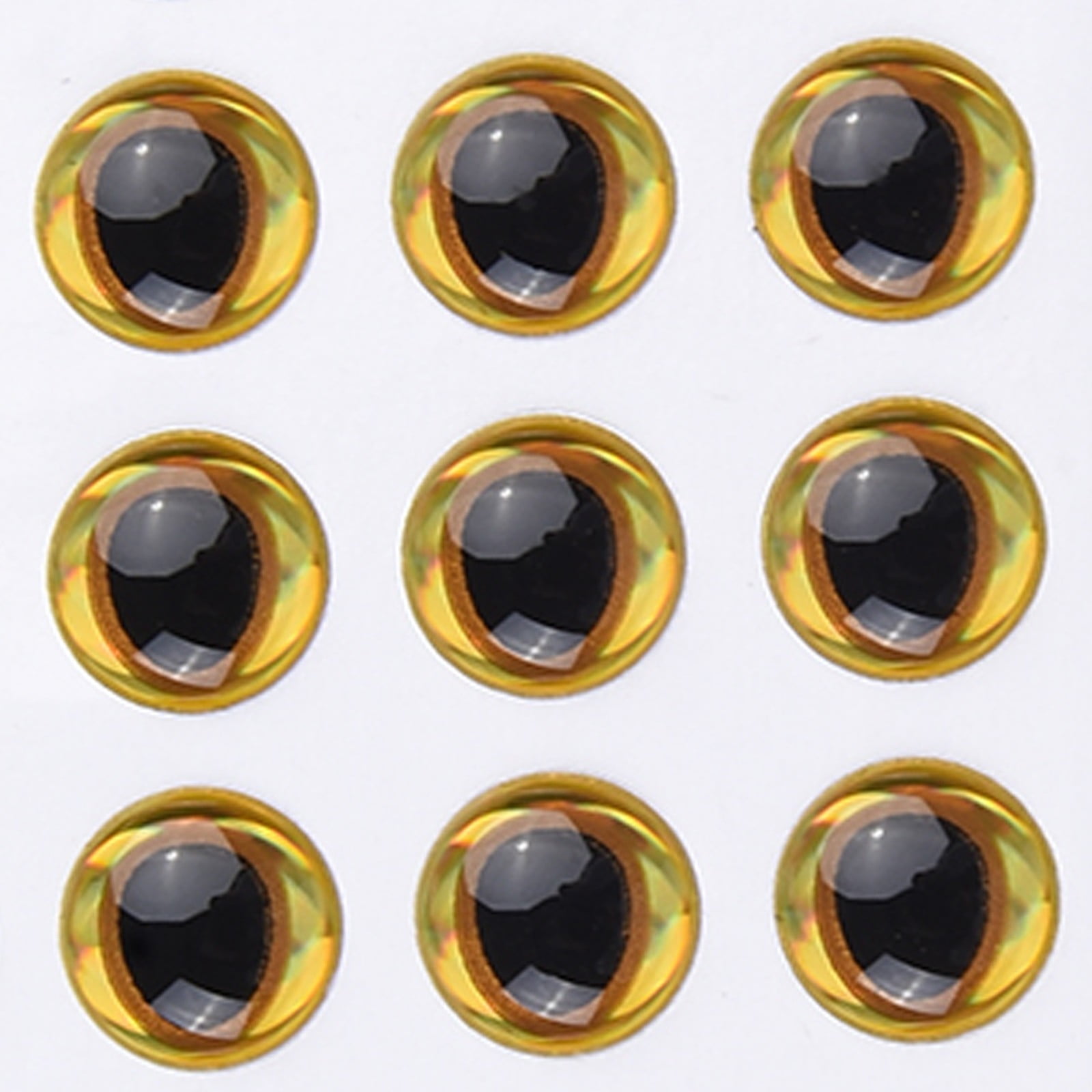 100pcs 3D-Holographic Fishing Lure Eyes With Self-Adhesive- Backing ...