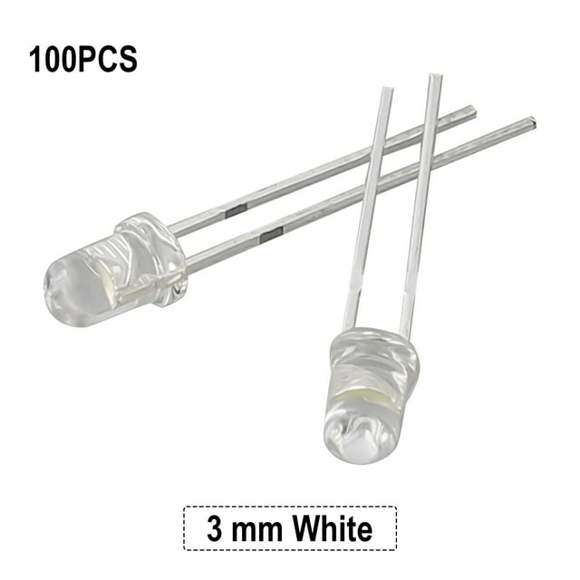 100pcs 3MM Light Emitting Diodes Electronics Kit Box DC 2-3V LED Diode ...
