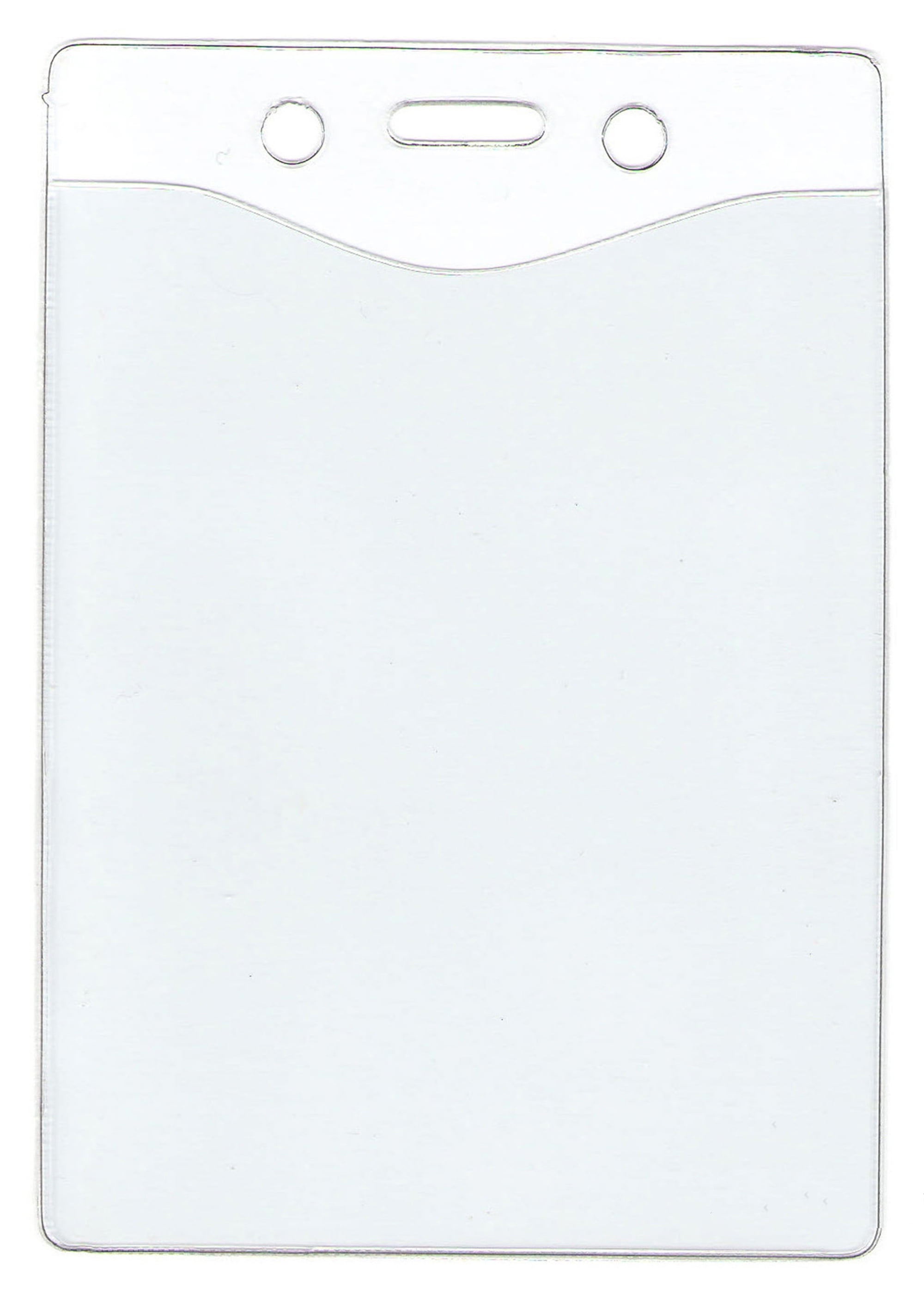 100pcs - 4" X 3" Vertical Clear Vinyl ID Badge Holder Plastic Sleeve ...