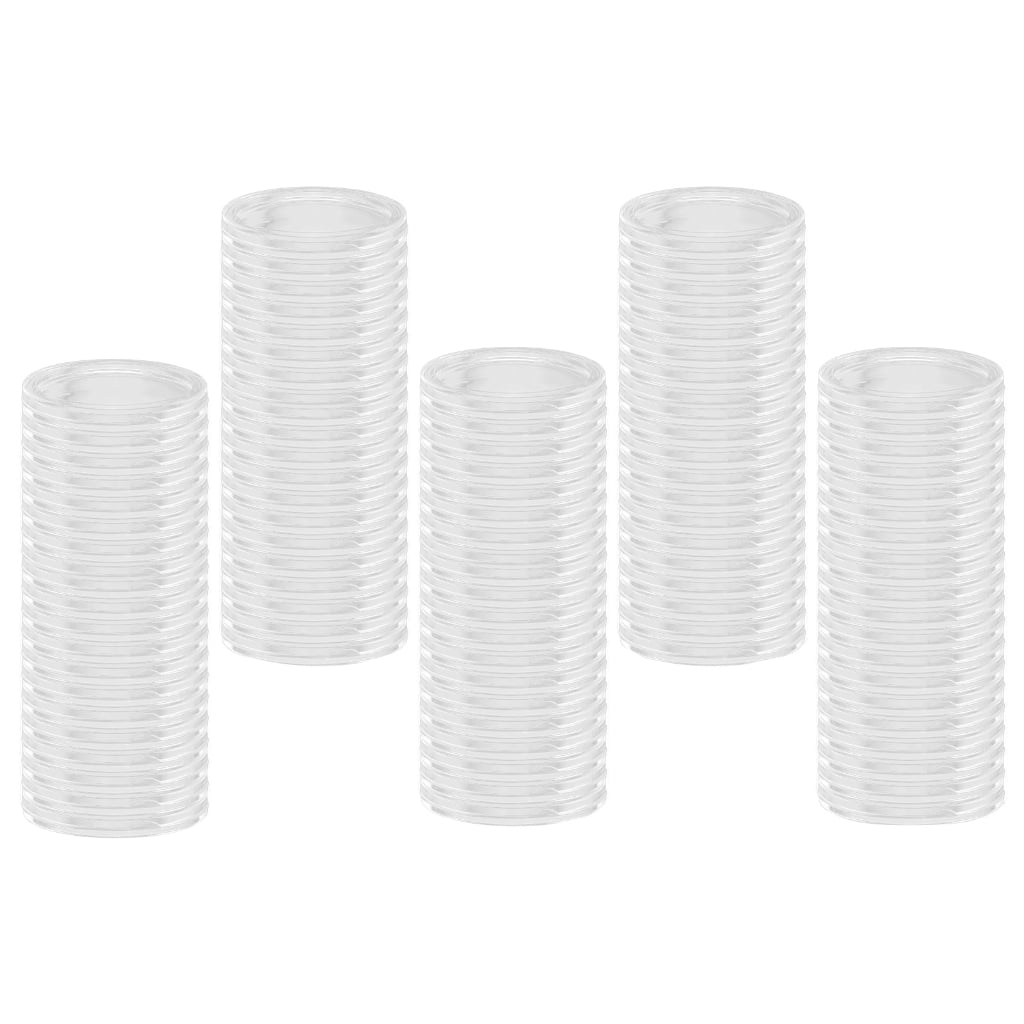 POPLIS 100pcs Silver Dollar Coin Case Holder for Collectors 40mm Silver ...