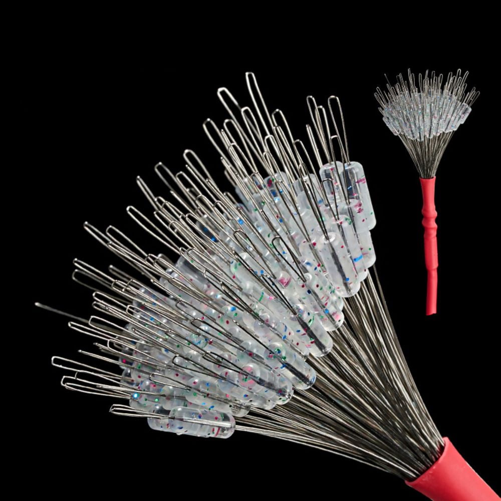 100pcs 5 Sizes Fishing Space Beans Anti-Strand Silicone Fishing Line ...