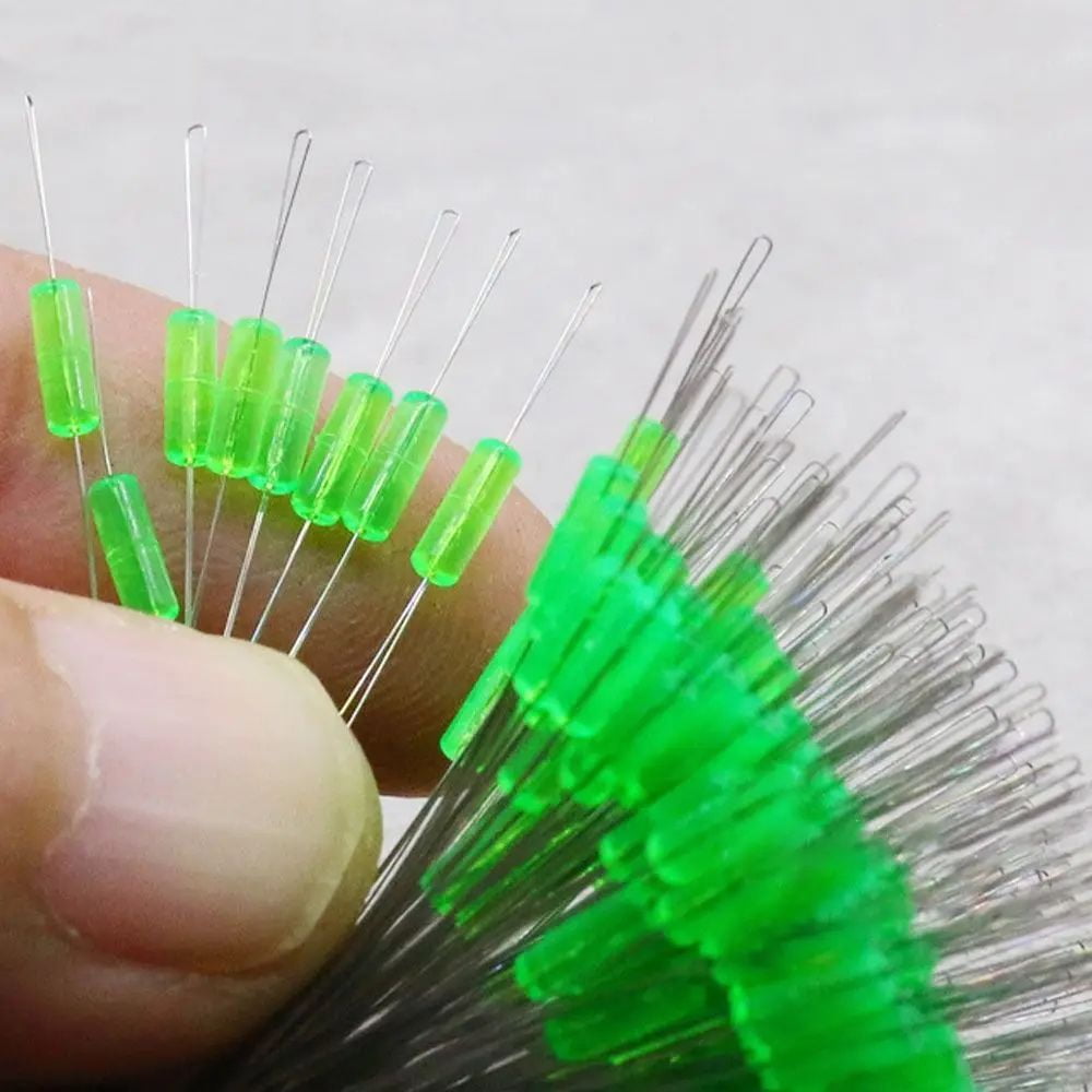 100pcs 5 Sizes Fishing Space Beans Silicone Giant Object Fishing Line ...