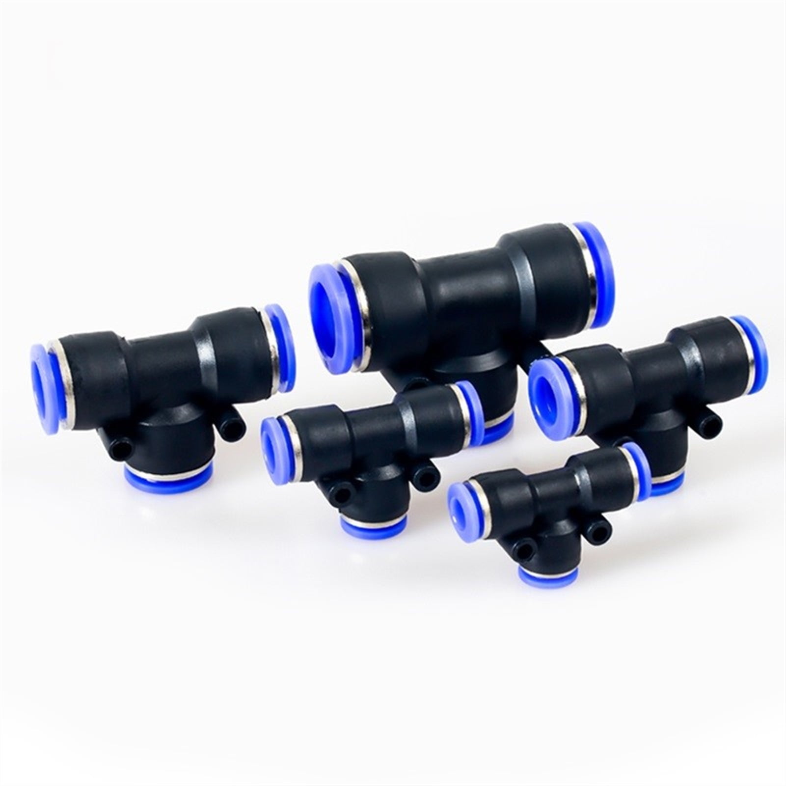 100pcs/50pcs Lot PE Pneumatic Fittings Fitting Plastic T Type 3-way for ...