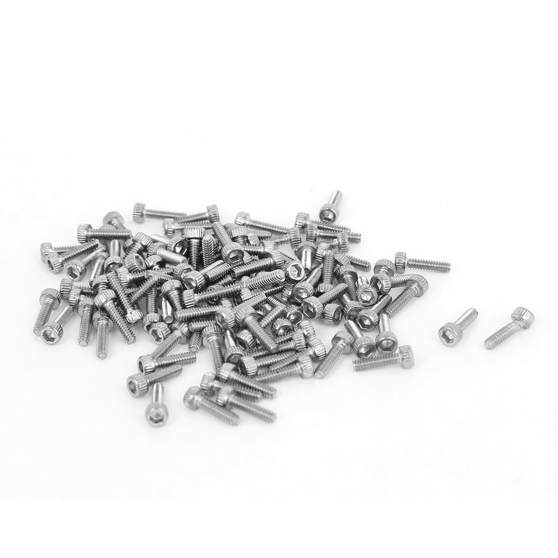 100pcs 7mm Long M1.6x6mm Stainless Steel Hex Socket Head Cap Screws 0 ...
