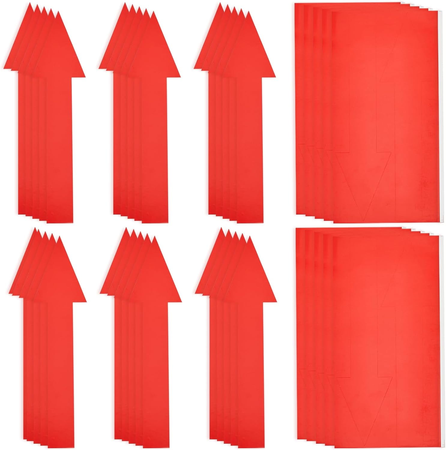 100pcs 8 Inch Arrow Sticker Directional Sign Waterproof PVC Large ...