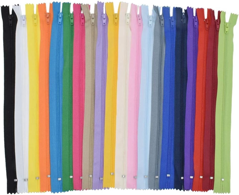 100pcs 8 Inches Nylon Coil Zippers Sewing Zippers for Tailor Sewing ...