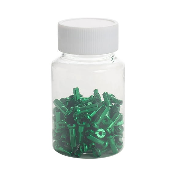 100pcs Aluminum Alloy Spoke CNC Anodized 14G 14mm Road Wheel Caps E ...