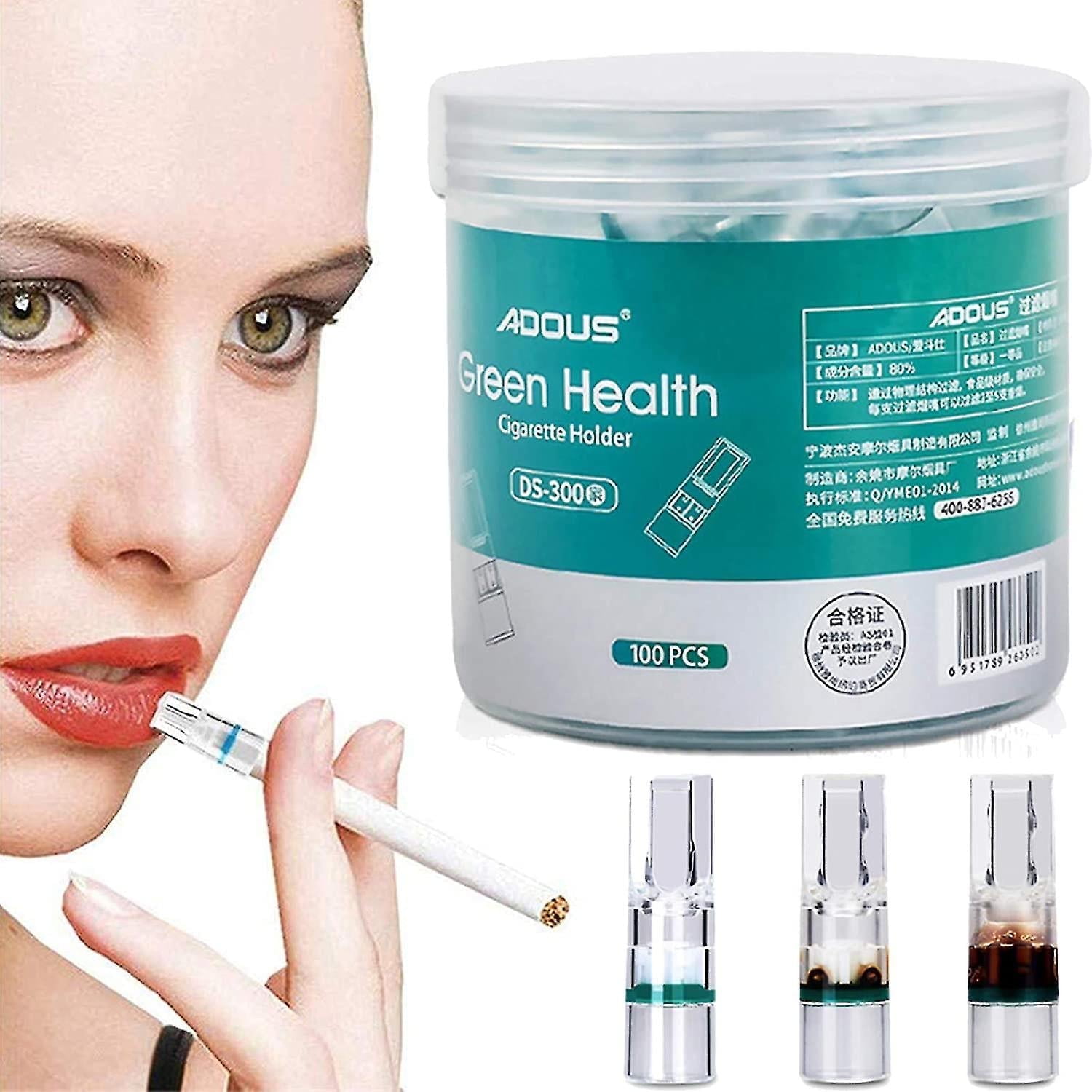 100pcs Anti Smoking Cessation Filter Efficient Disposable Cigarette ...