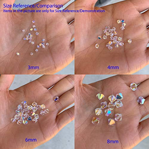 100pcs Authentic Preciosa 6mm Faceted Bicone Crystal Loose Crystal ...