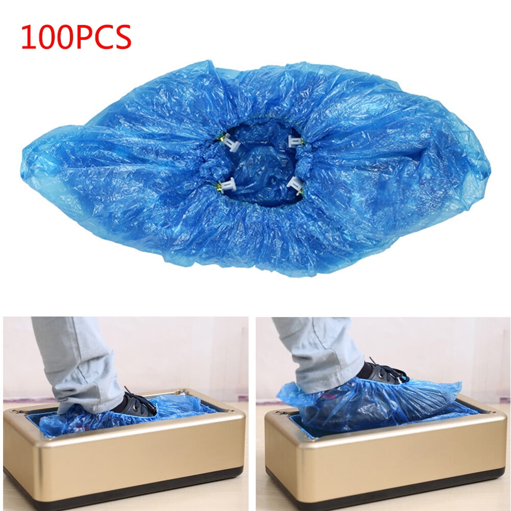 Famyfamy Automatic Shoe Cover Dispenser, 100pcs Disposable Plastic ...