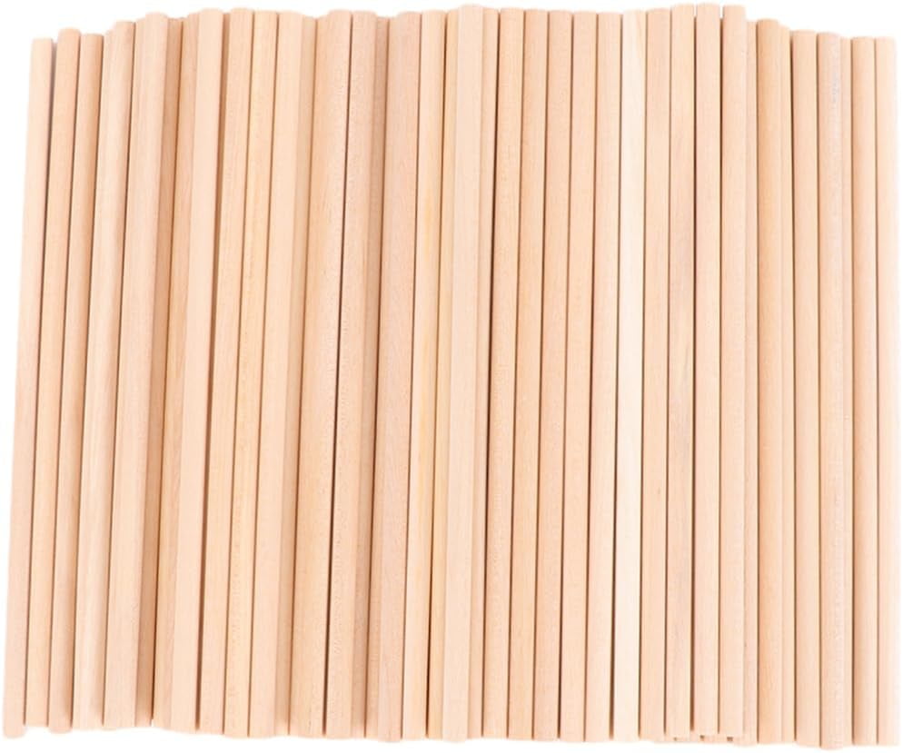 100pcs Bamboo Dowel Small Wooden Dowels Wooden Dowel Sticks Wooden ...