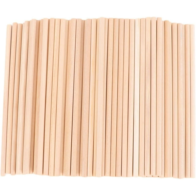 100pcs Bamboo Dowel Small Wooden Dowels Wooden Dowel Sticks Wooden ...
