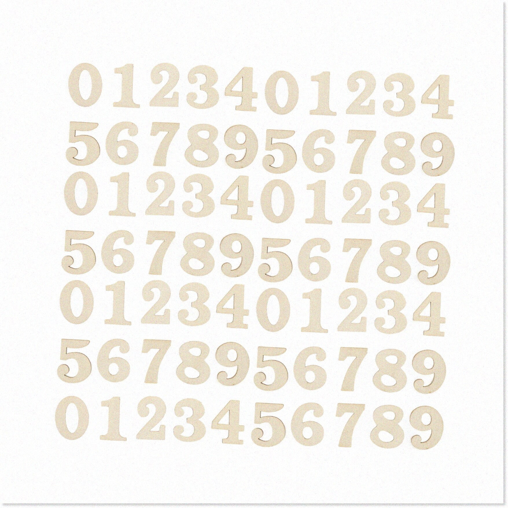 100pcs Beautiful Wooden Clock Numbers - Elegant Arabic Numerals for DIY ...