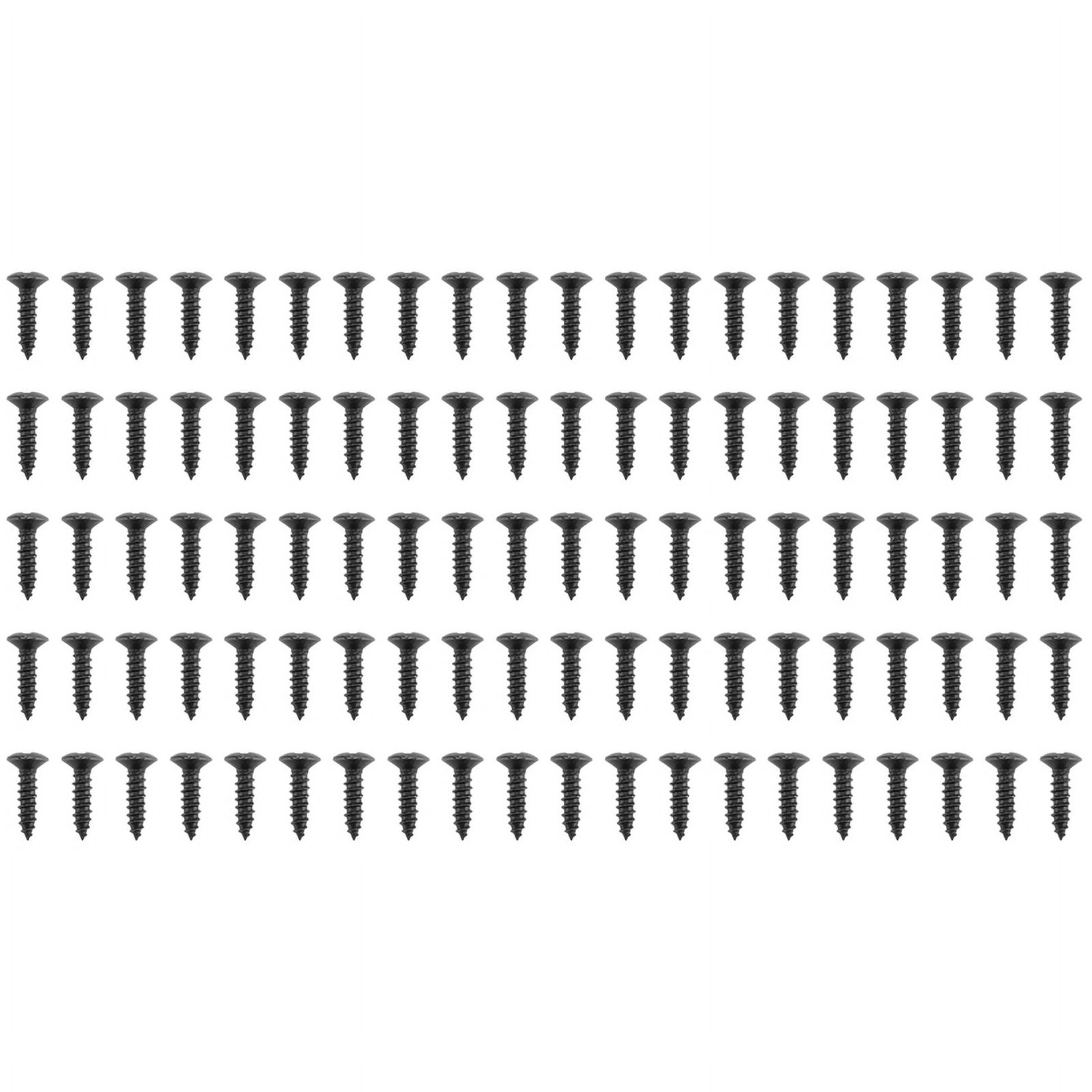 100pcs Black Guitar Pickguard Screws For Strat/Tele Electric Guitar ...