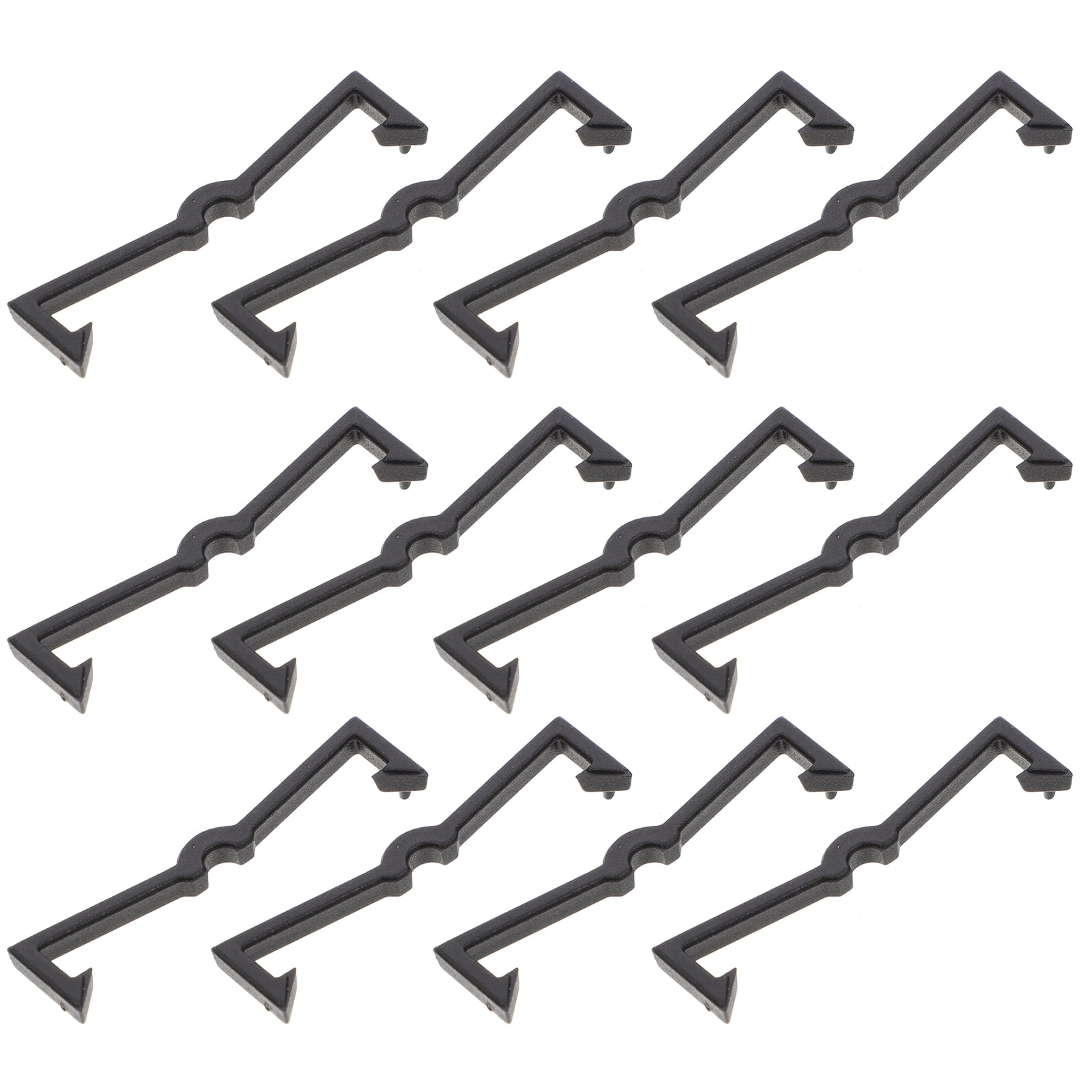 100pcs Black Pegboard Hooks Plastic Peg Locks Pegboard Hook Locks ...
