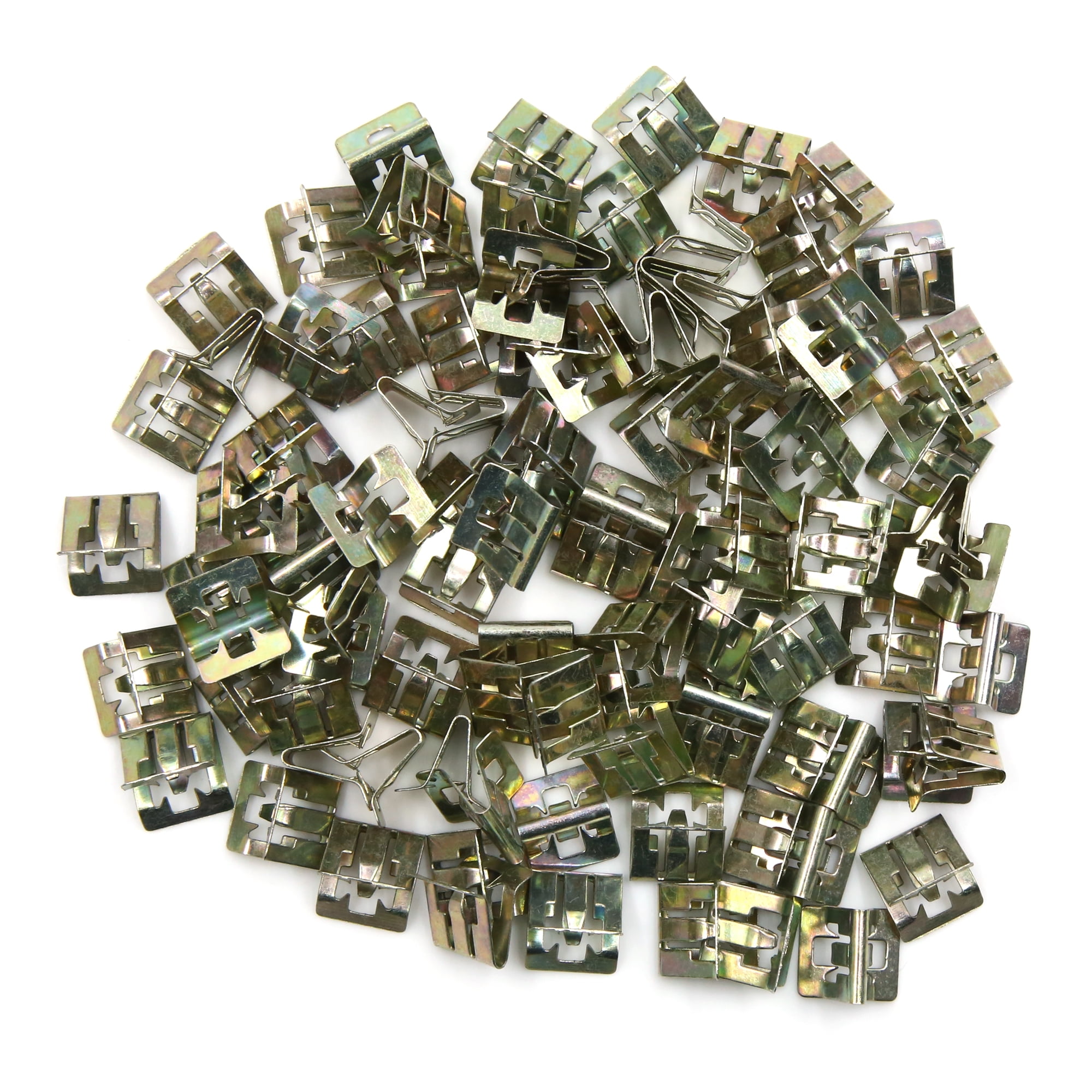 100pcs Bronze Tone Car Truck Console Dash Dashboard Trim Metal Retainer ...