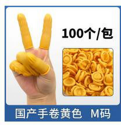 100pcs Butyronitrile Finger Covers Anti-wear Finger Protecting Covers ...