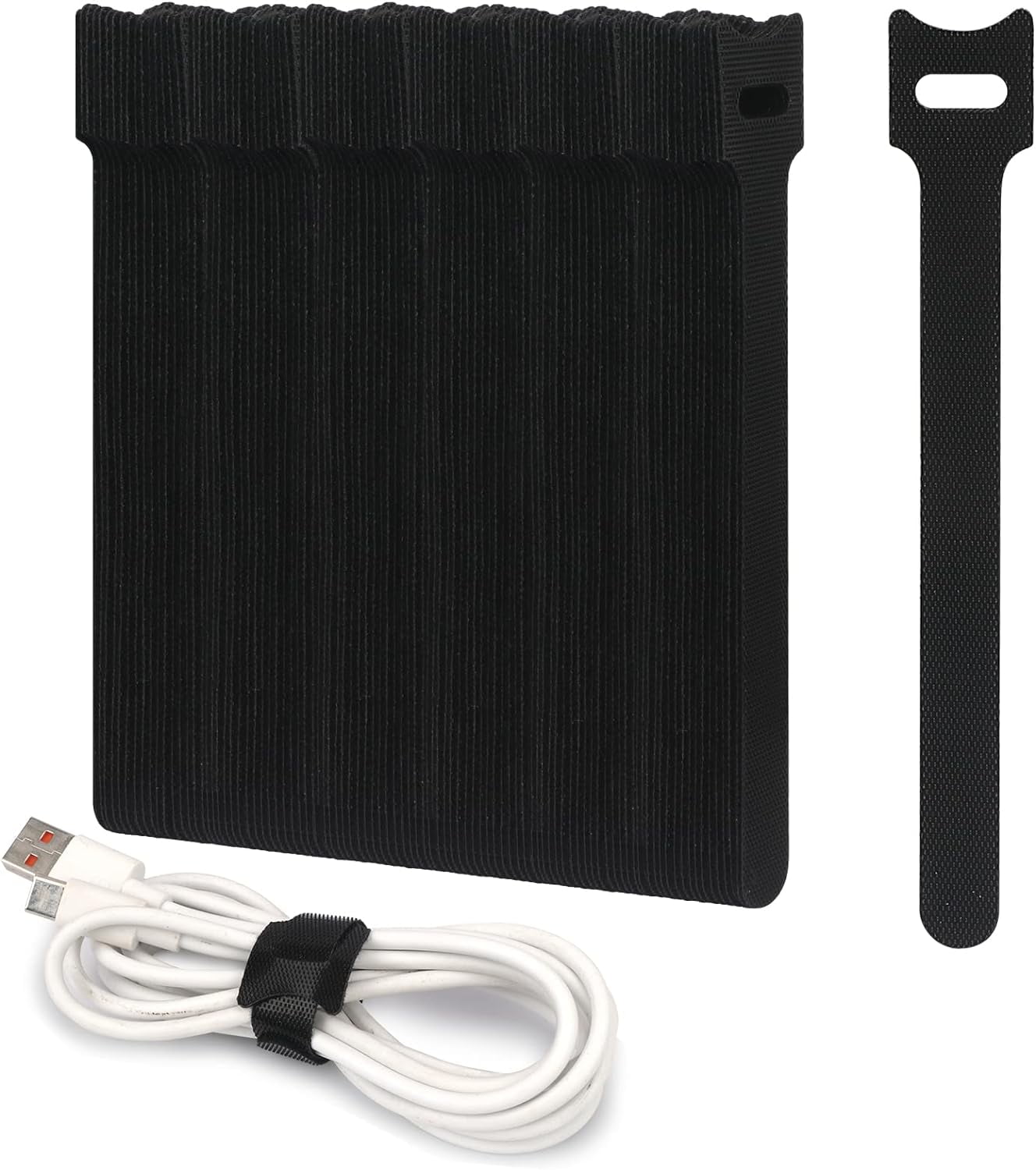 100pcs Cable Ties Reusable Straps, 6in Cable Organizer Ties, Wire ...