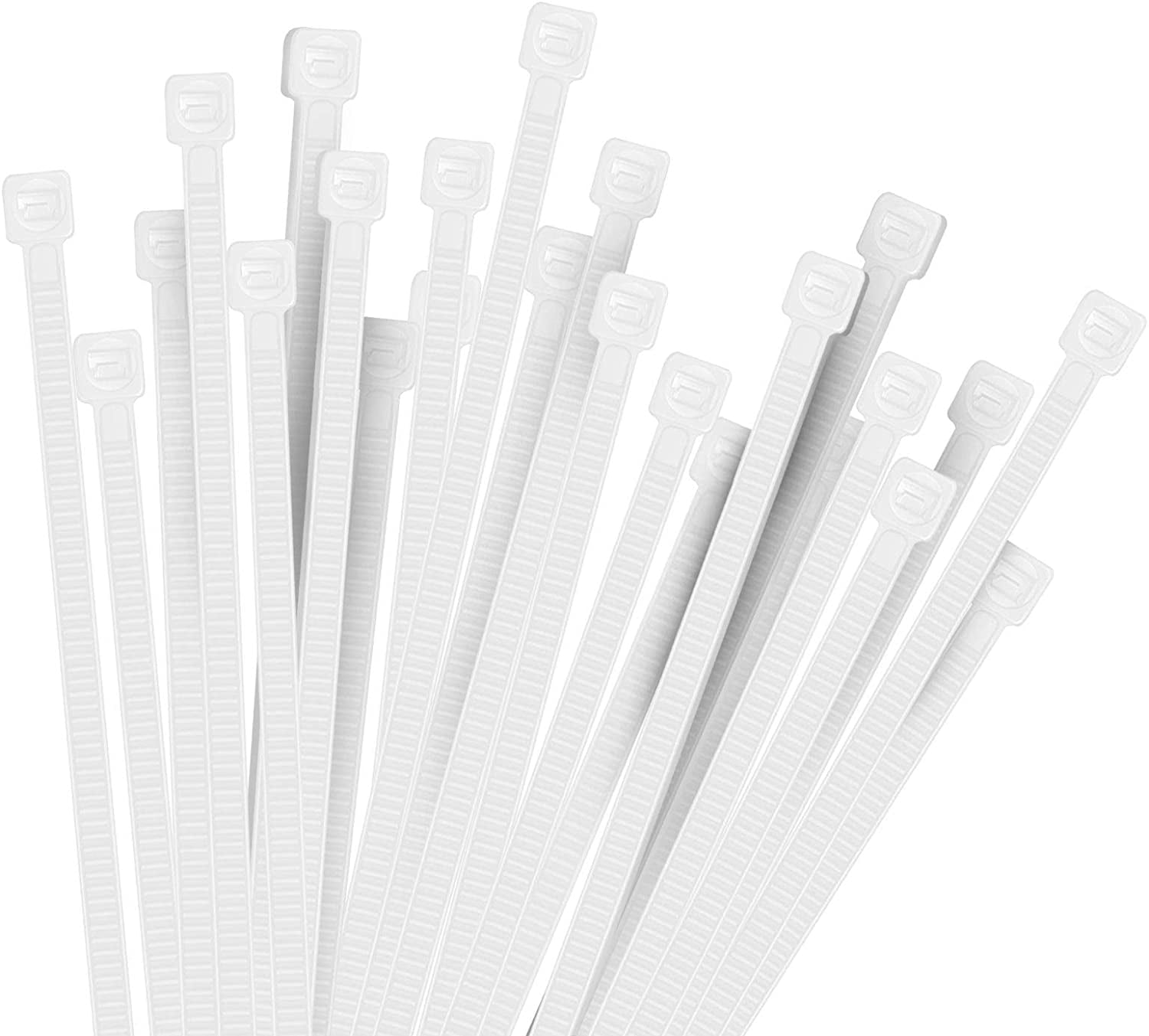 100pcs Cable Zip Ties White Heavy Duty 12 Inch, Premium Plastic Wire ...