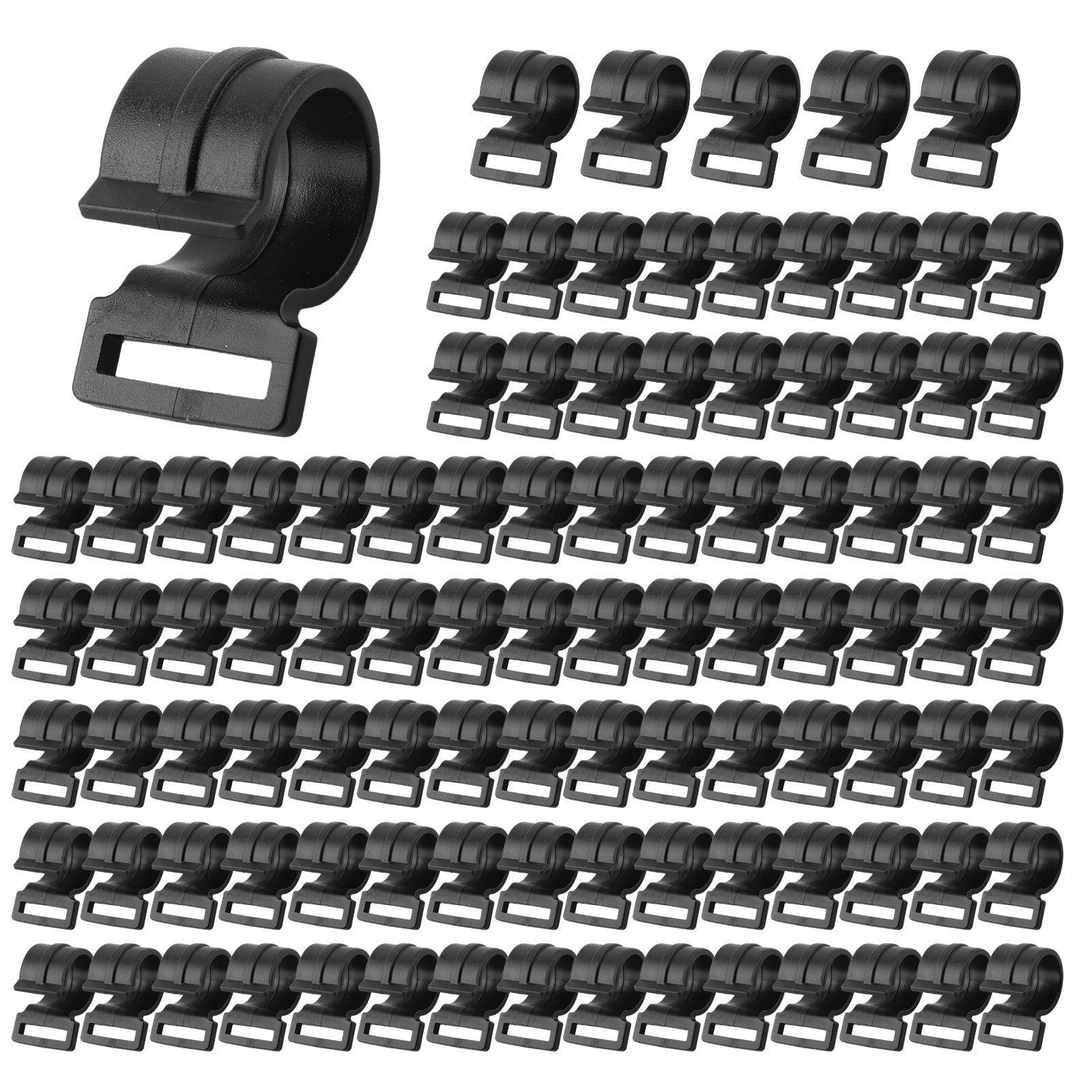 100pcs Camping Tent Hooks Caravan Awning Tent Pole Plastic Inner C ...