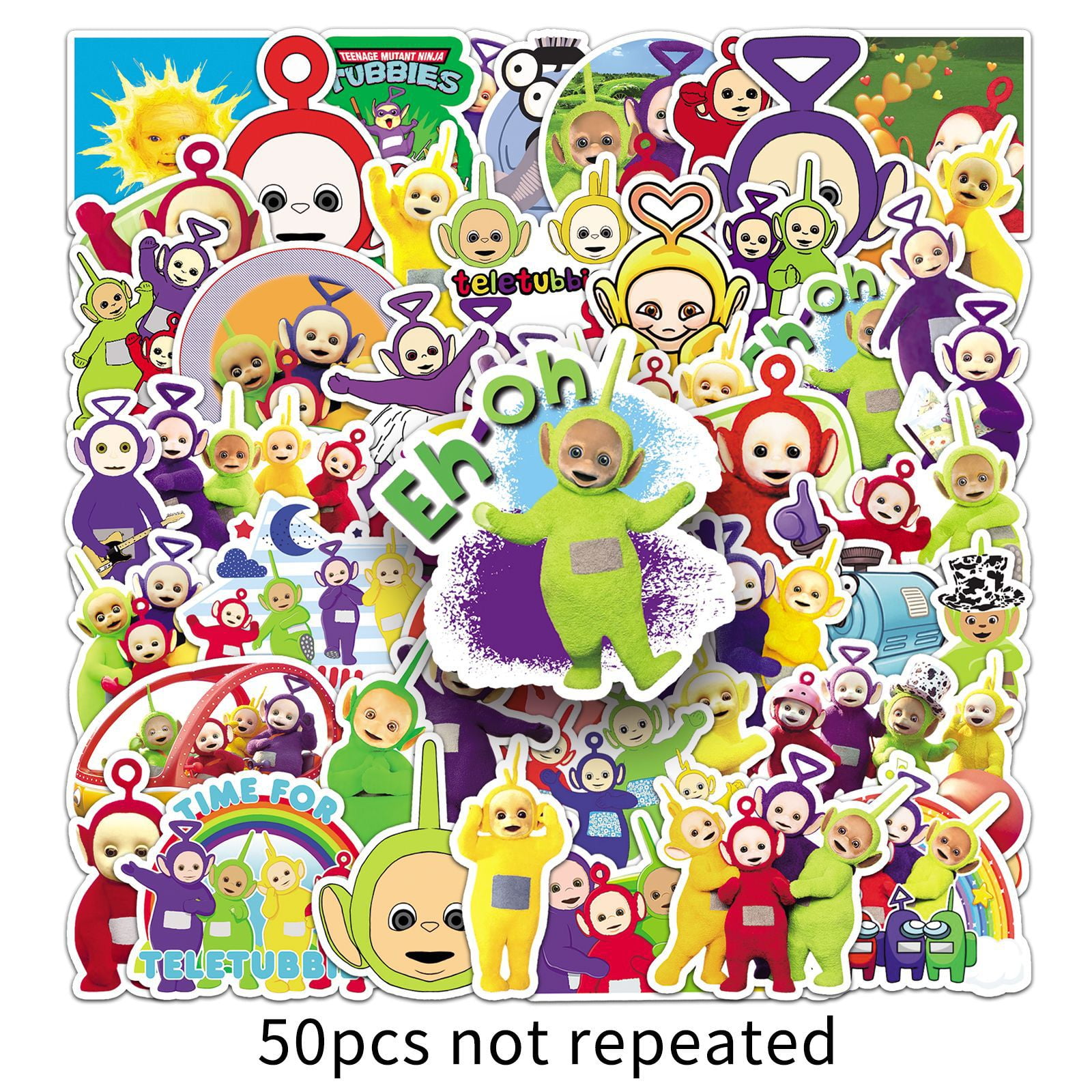 100pcs Cartoon Teletubbies Graffiti Stickers Laptop Phone Car Scooter ...