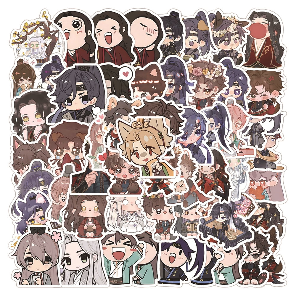 100pcs Cartoon cute Q version code name kite sticker Fu Rong Shizun Liu ...